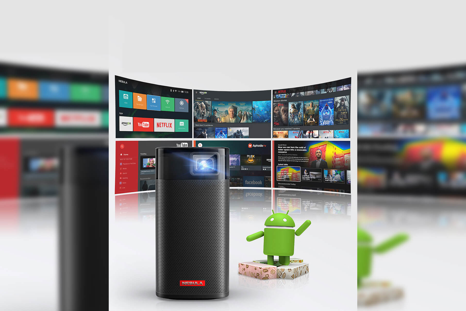 最大100インチの大画面で超大迫力の映像体験を！モバイルプロジェクター「Anker Nebula Apollo」が登場 | Qetic