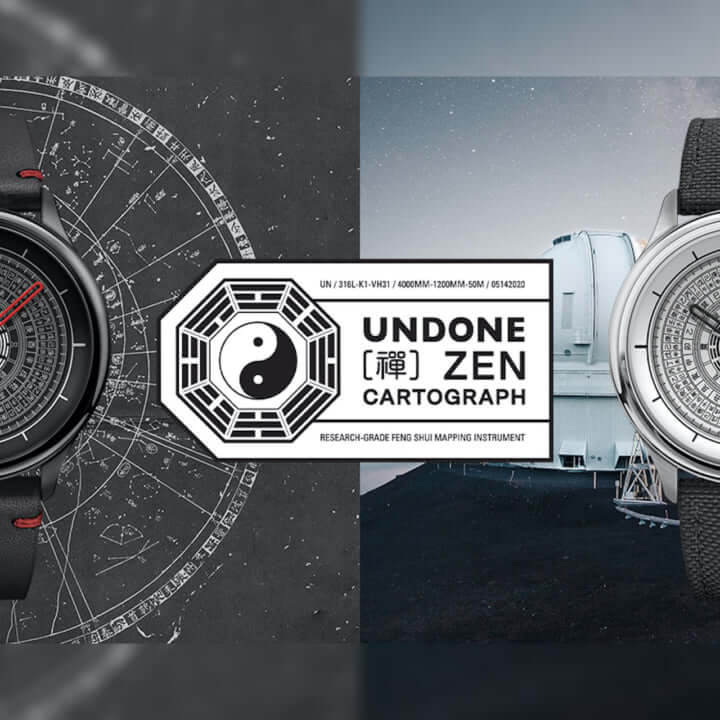 UNDONEから羅盤や風水コンパスを近代的にアレンジした腕時計が登場！ケースバックには十干十二支がプリント | Qetic