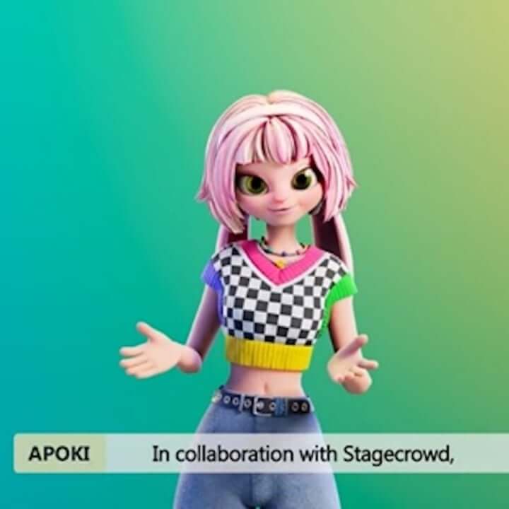韓国No.1バーチャルK-POPアーティストAPOKI、Stagecrowdのコラボが実現｜限定コラボレーション動画が公開 | Qetic