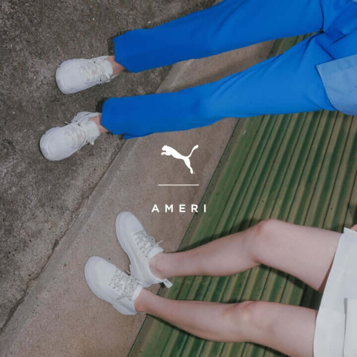 「PUMA x AMERI」初コラボレーションのフットウェアを発売｜全2モデルが4月13日より発売 | Qetic