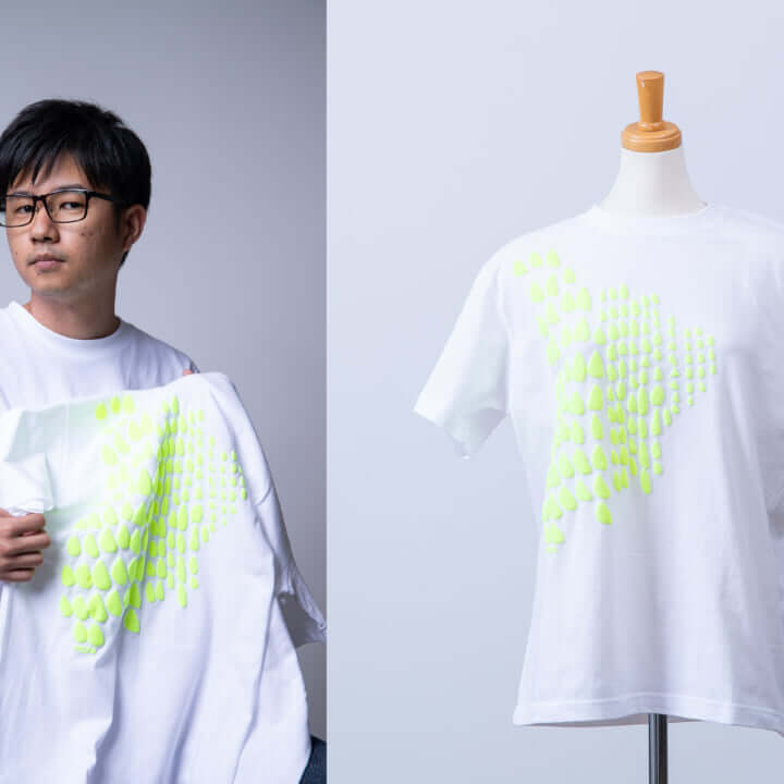 日東電化工業と障害者就労継続支援B型事業所・PICFAによるECサイトの開設1周年を記念した限定Tシャツが登場｜アーティスト自らの手で1点1点手刷りした限定品 | Qetic