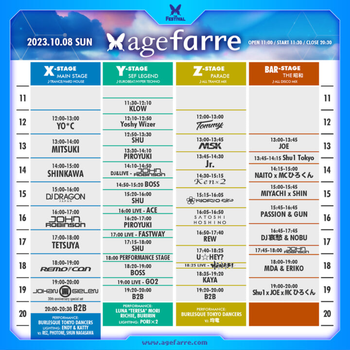 ファットボーイ・スリムとDJハーヴィーが夢の共演、＜暴力的にカワイイ＞は初の野外開催｜＜ageHa THE FESTIVAL 2023＞のタイムテーブルが公開、入場無料のフードフェスも | Qetic